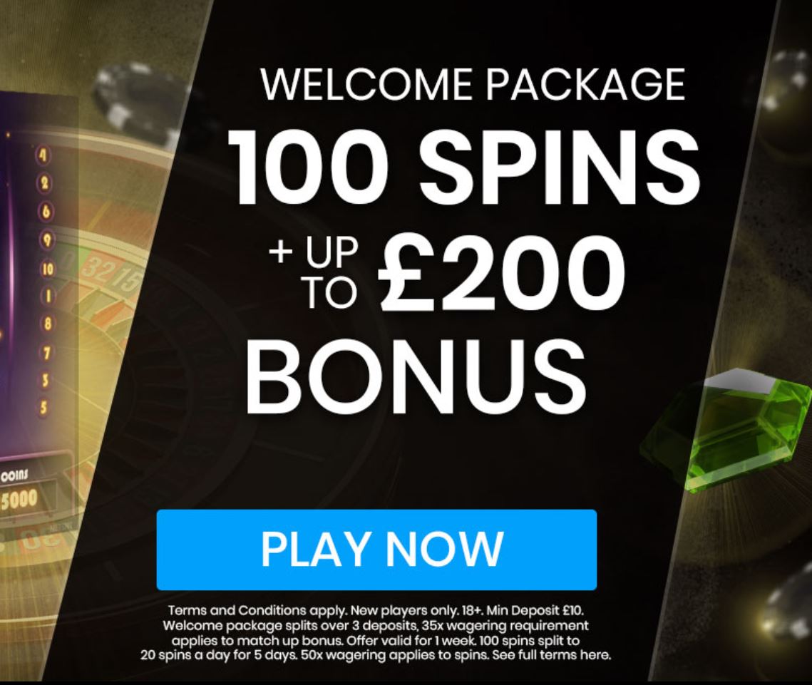 Mr Play Casino Bonus - 100 Free Spins & £200 Welcome Bonus